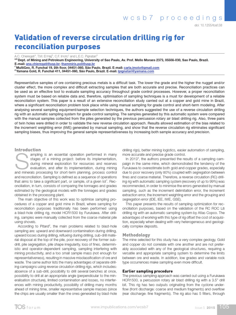 Validation_of_reverse_circulation_drilli | PDF | Standard Deviation | Variance
