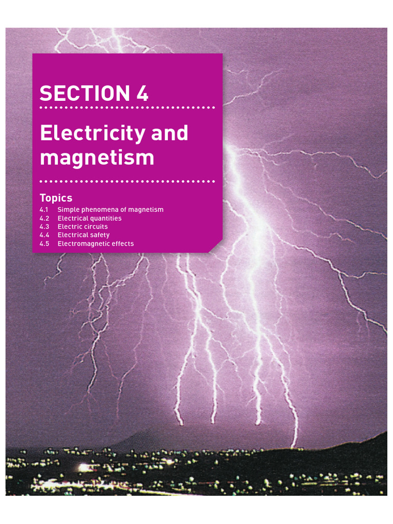 Unit 4 - Electricity & Magnetism (Textbook) | PDF | Electric Charge ...