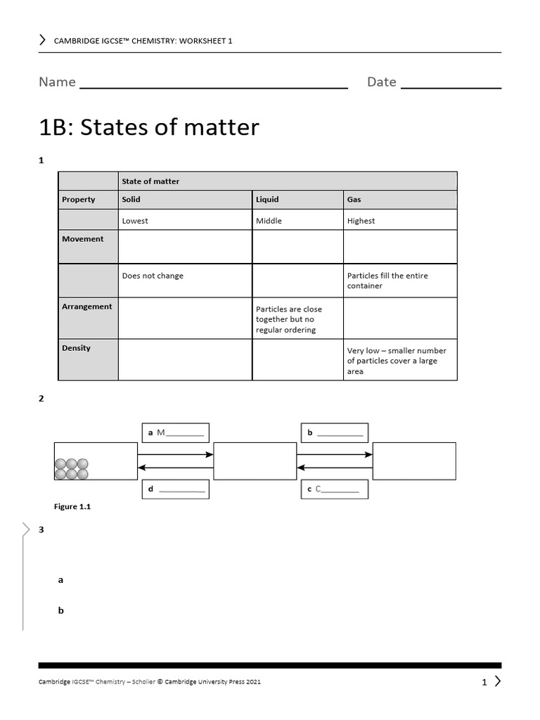 Chemistry Worksheet Chap 1-4 | PDF | Gases | Chemical Elements