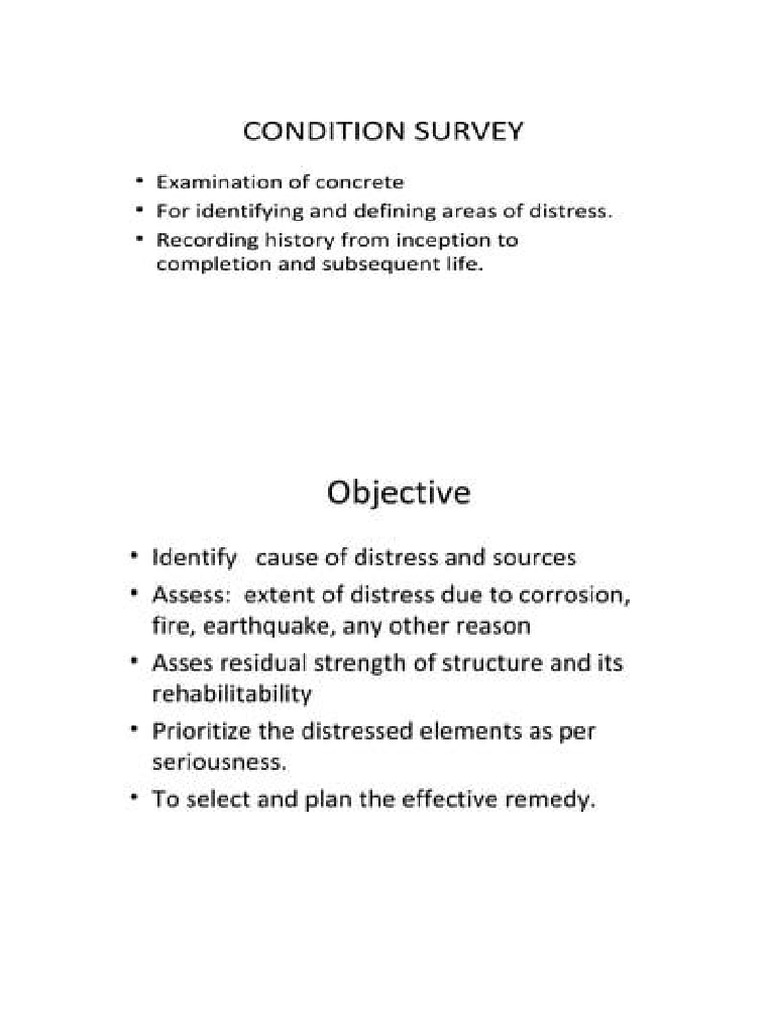Condition Survey - Revised | PDF