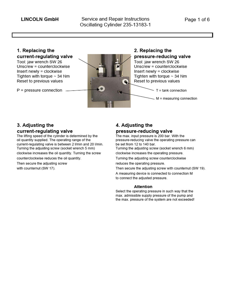 Grease Pump Liebherr P1 | PDF | Piston | Screw