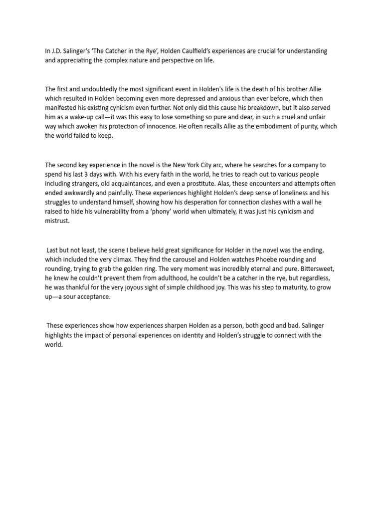 Catcher in The Rye | PDF