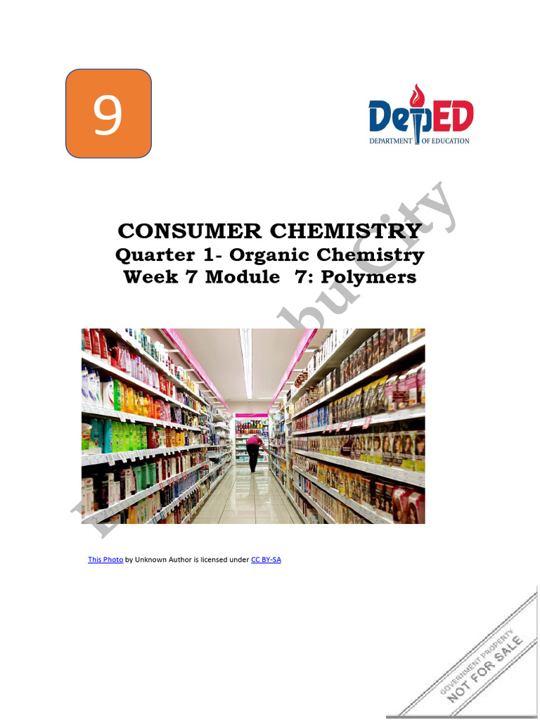 Q1 - Wk7 - Module7 - Conchem - SS Elective | PDF | Polymers | Polymerization