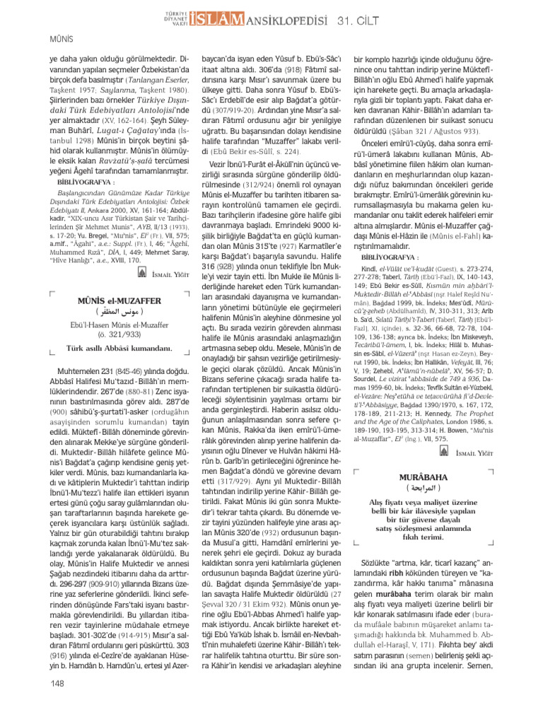 TDV DİA Murabaha Kavramı | PDF