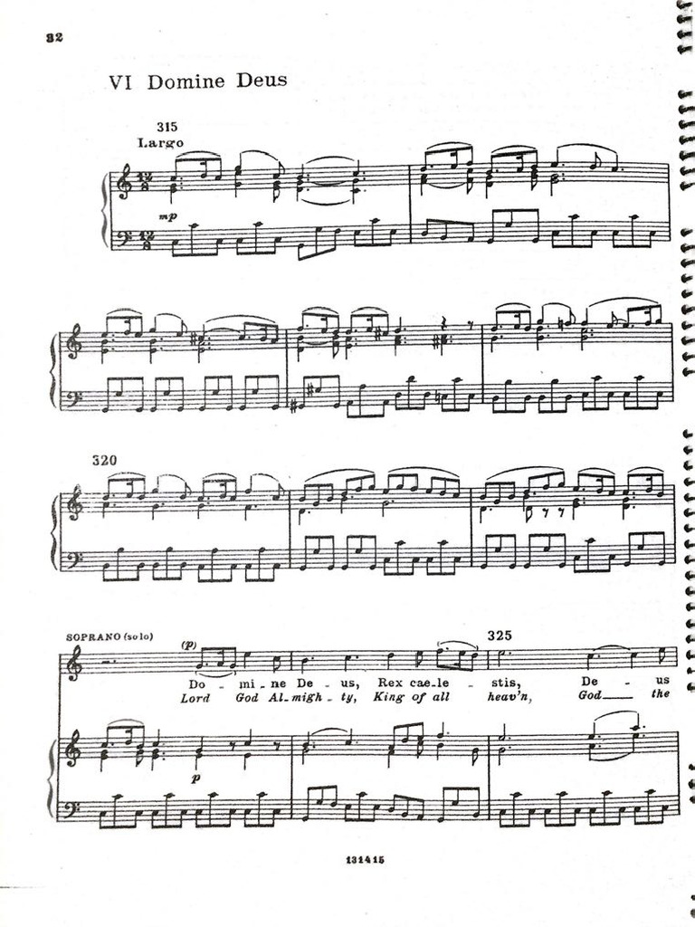 Domine Deus, Vivaldi | PDF