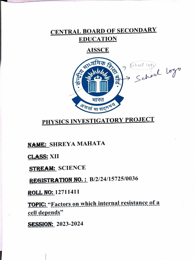 Investigatory Project | PDF