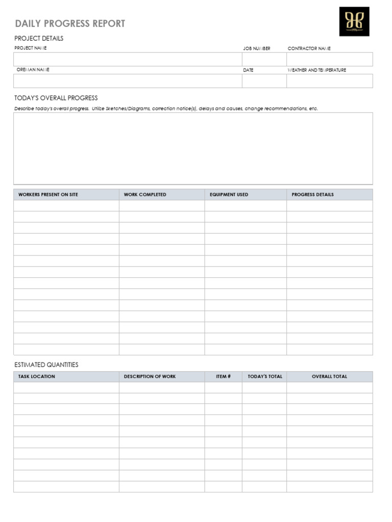 DAILY PROGRESS REPORT | PDF