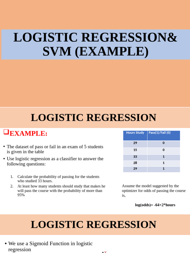 Logistic Regression Example Analysis | PDF | Support Vector Machine ...