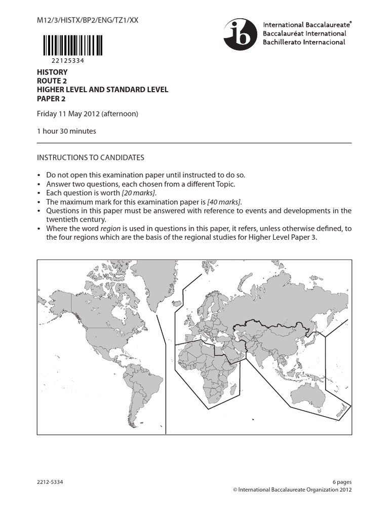 IB History Paper 2 Exam Questions | PDF | Democracy | Political Ideologies