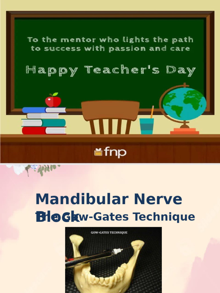 Gow Gates Techniquee | PDF | Human Anatomy | Human Head And Neck