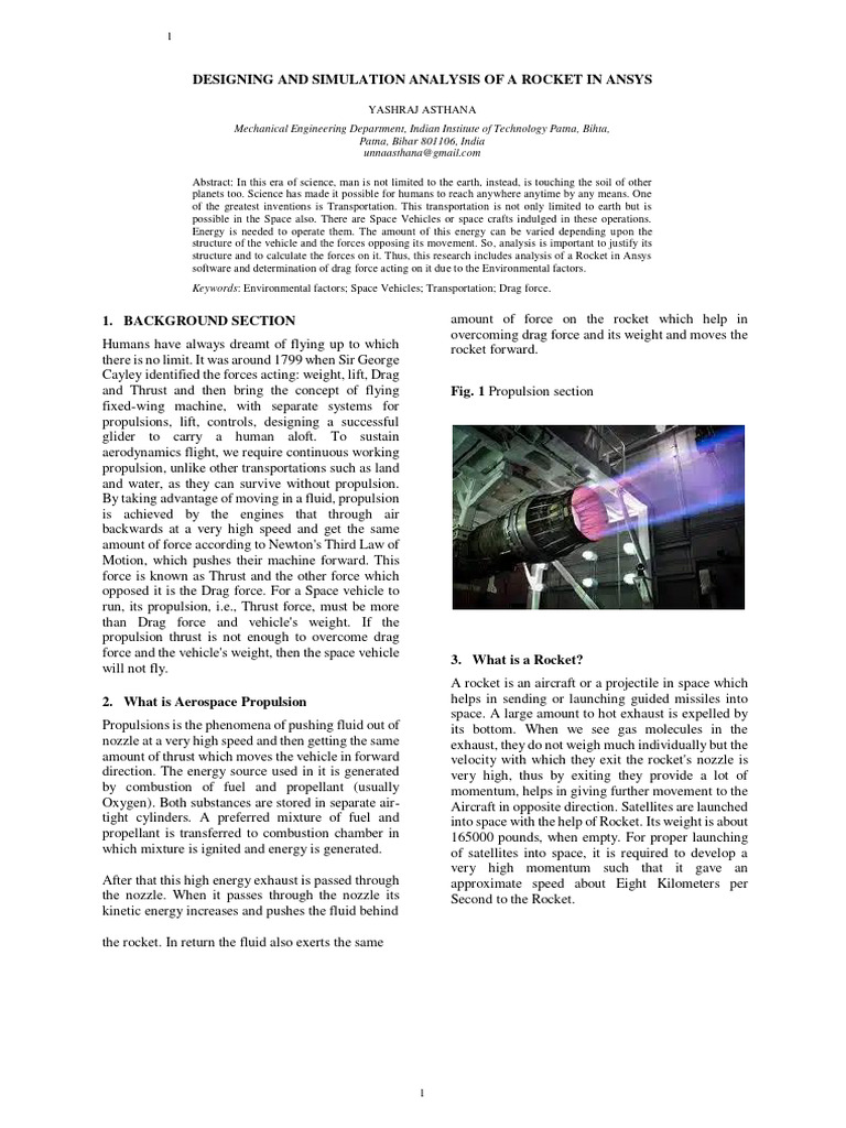 DESIGNING_AND_SIMULATION_ANALYSIS_OF_A_R | PDF | Rocket | Thrust DESIGNING_AND_SIMULATION_ANALYSIS_OF_A_R | PDF | Rocket | Thrust
