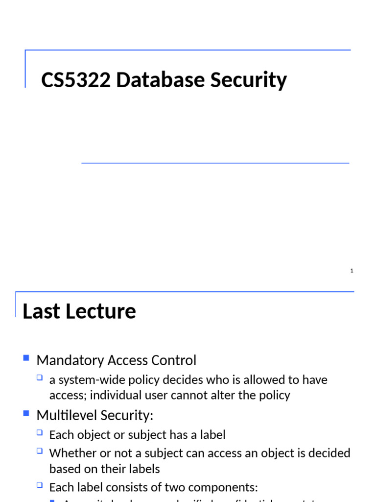 Oracle Label Security Overview | PDF | Computer Data | Data