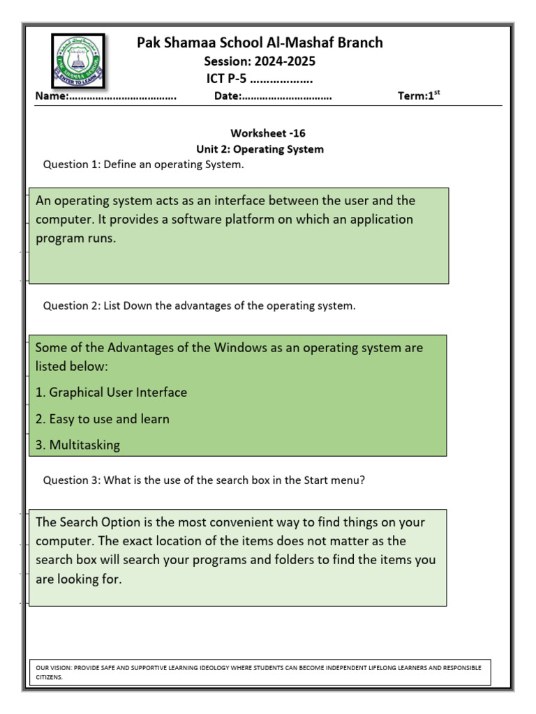 Operating System Basics for Students | PDF | Operating System ...