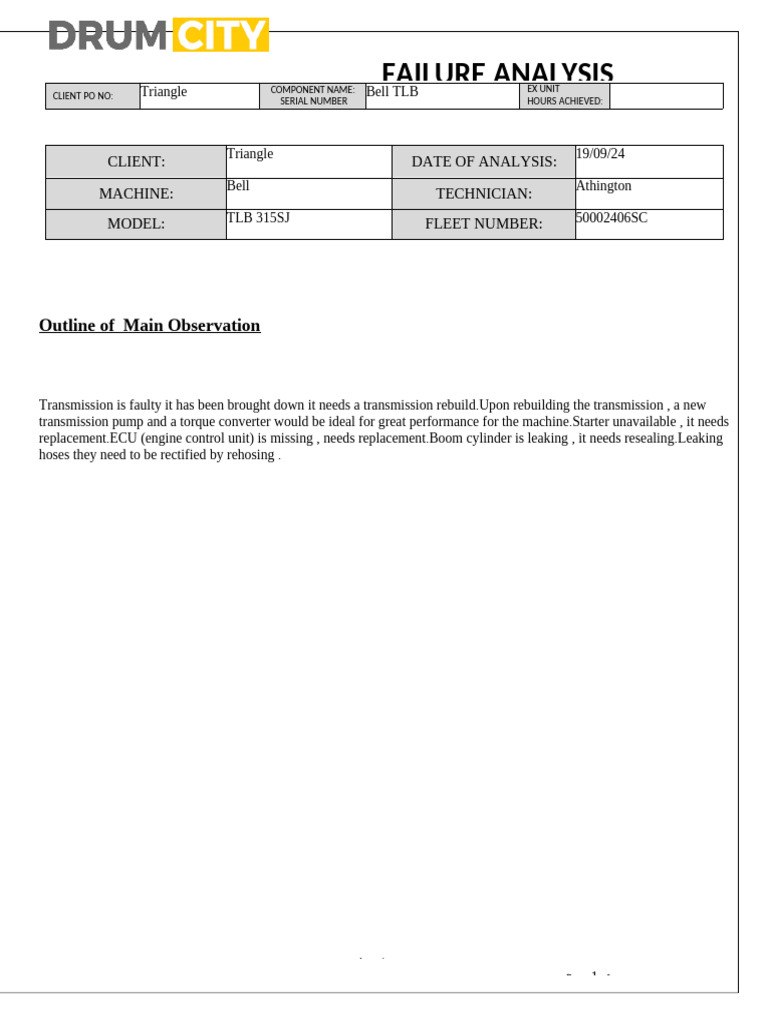 Bell TLB 315SJ 50002406SC | PDF | Engineering | Vehicles