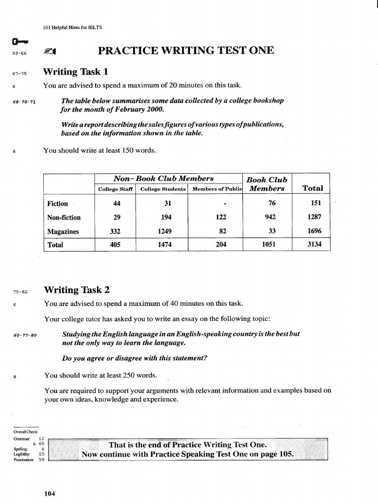 Academic Writing Test 1 | PDF