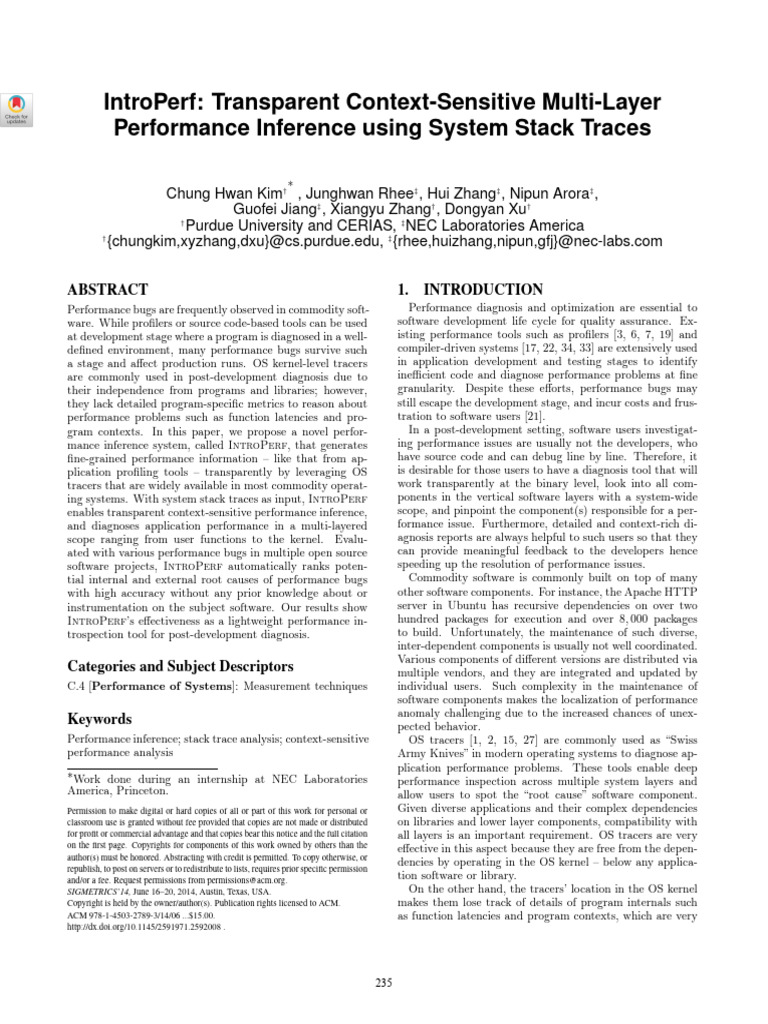 SIGMETRIC 2014 IntroPerf Transparent Context-Sensitive Multi-Layer ... SIGMETRIC 2014 IntroPerf Transparent Context-Sensitive Multi-Layer ...