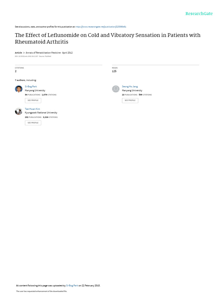 Arm 36 207 | PDF | C Reactive Protein | Rheumatoid Arthritis