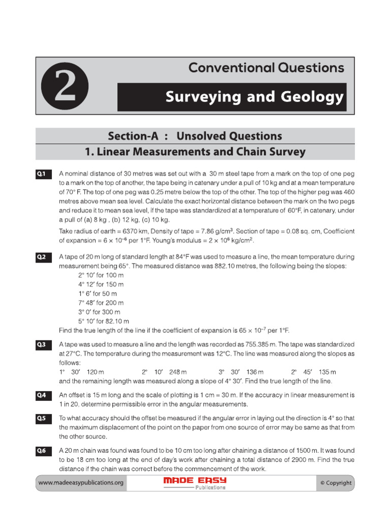 ESE MAINS WB - Surveying Notes | PDF