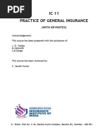 Practice of General Insurance Notes | PDF | Assignment (Law) | Insurance