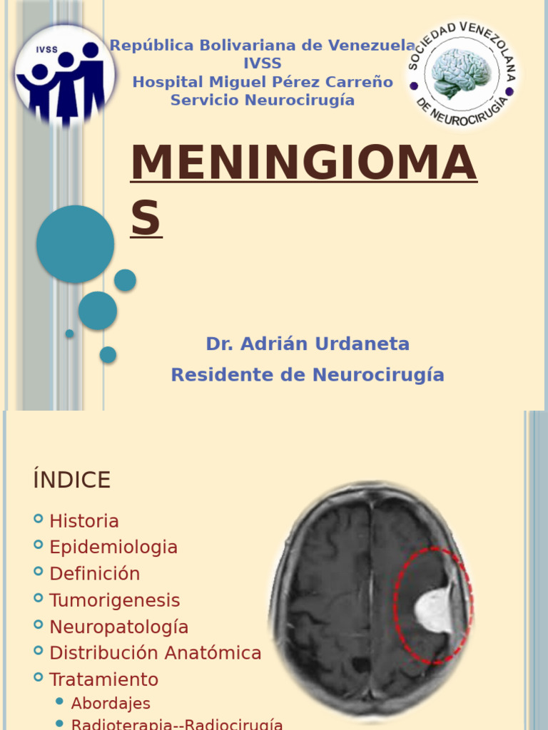 29) Meningiomas | PDF | Anatomía humana | Cabeza y cuello humanos