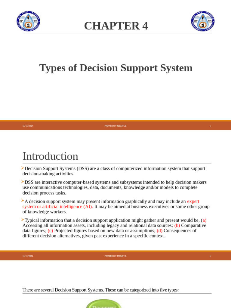Chapter 4 | PDF | Decision Support System | Decision Making