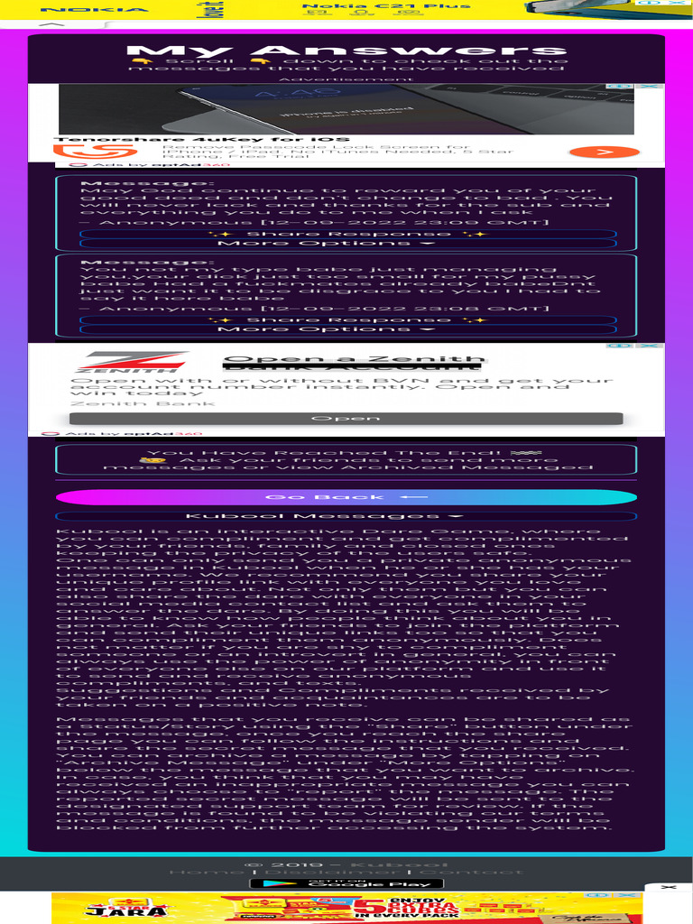 My Messages - Kubool | PDF | Ios | Cyberspace