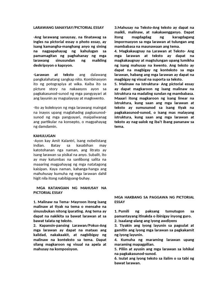 Piling Larang Handouts Group7 | PDF