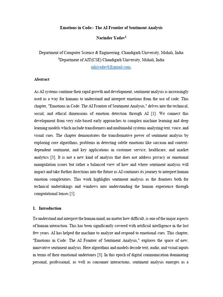 AI Frontlinear Sentimental Analysis | PDF | Smart Grid | Electrical Grid