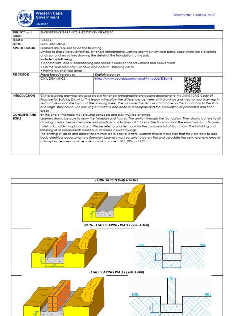 EGD Grade 10 Term 4 Week 4 | PDF | Drawing | Technical Drawing
