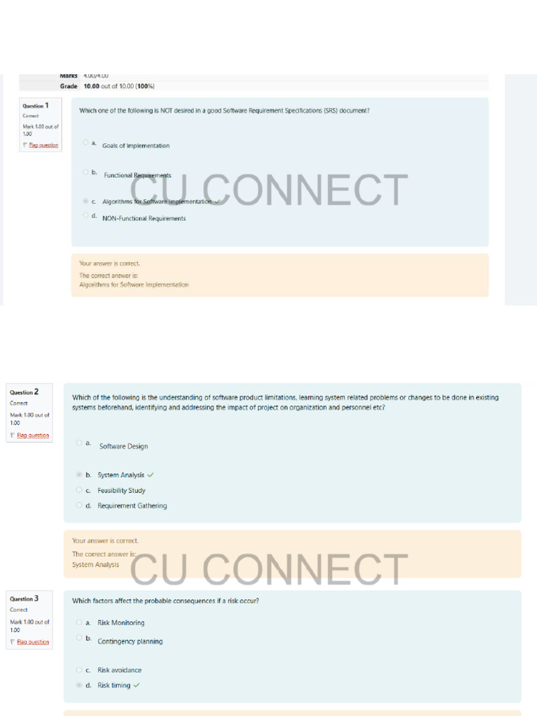 Software Engineering Quiz 100%correct | PDF