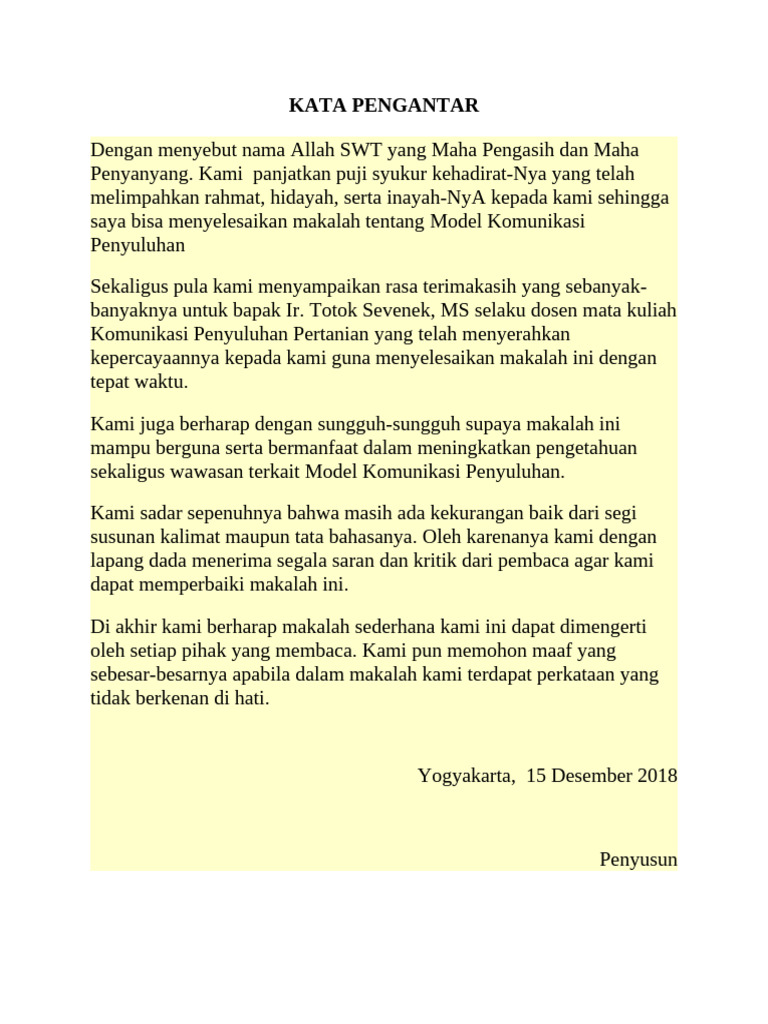 Kata Pengantar KPP | PDF | Karier & Perkembangan
