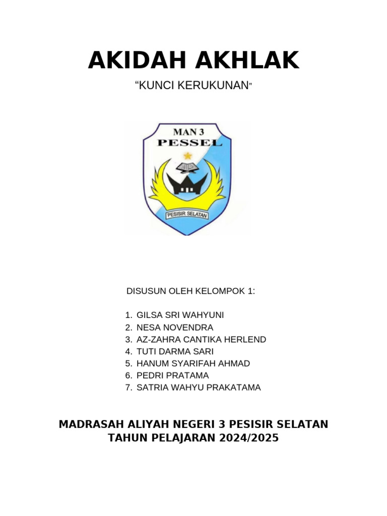 Cover Akidah Akhlak 12 Mia 2 | PDF | Karier & Perkembangan | Agama ...