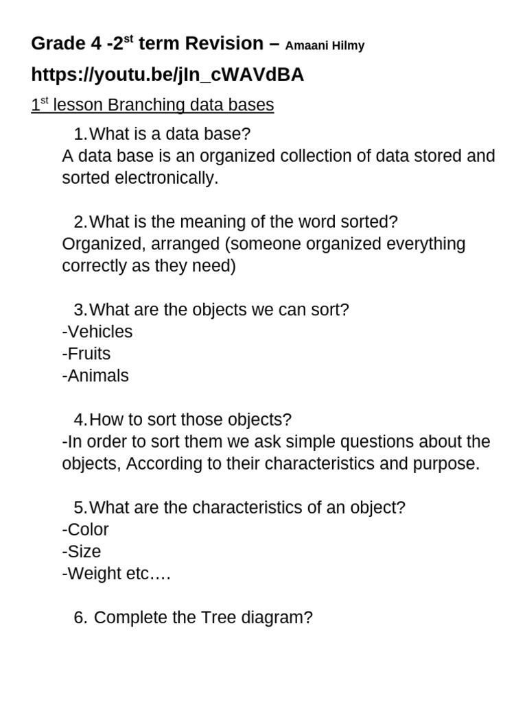 Grade_4_revision_paper[1] | PDF | Hyperlink | Computing