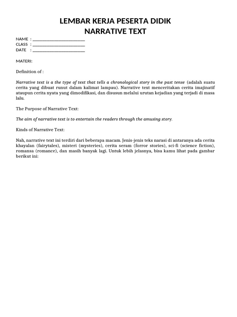 Narrative Text | PDF