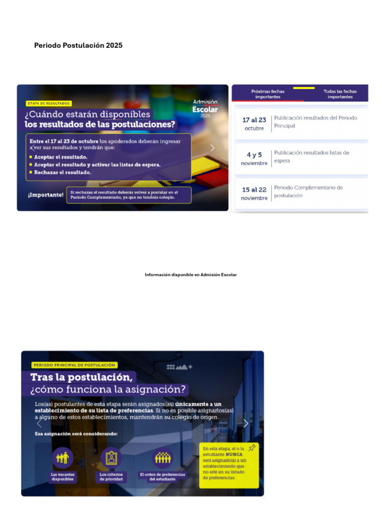 Periodo Postulacion | PDF