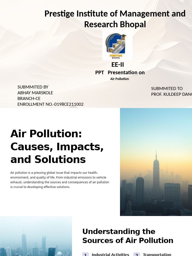 EE PPT-3 | PDF | Air Pollution | Efficient Energy Use