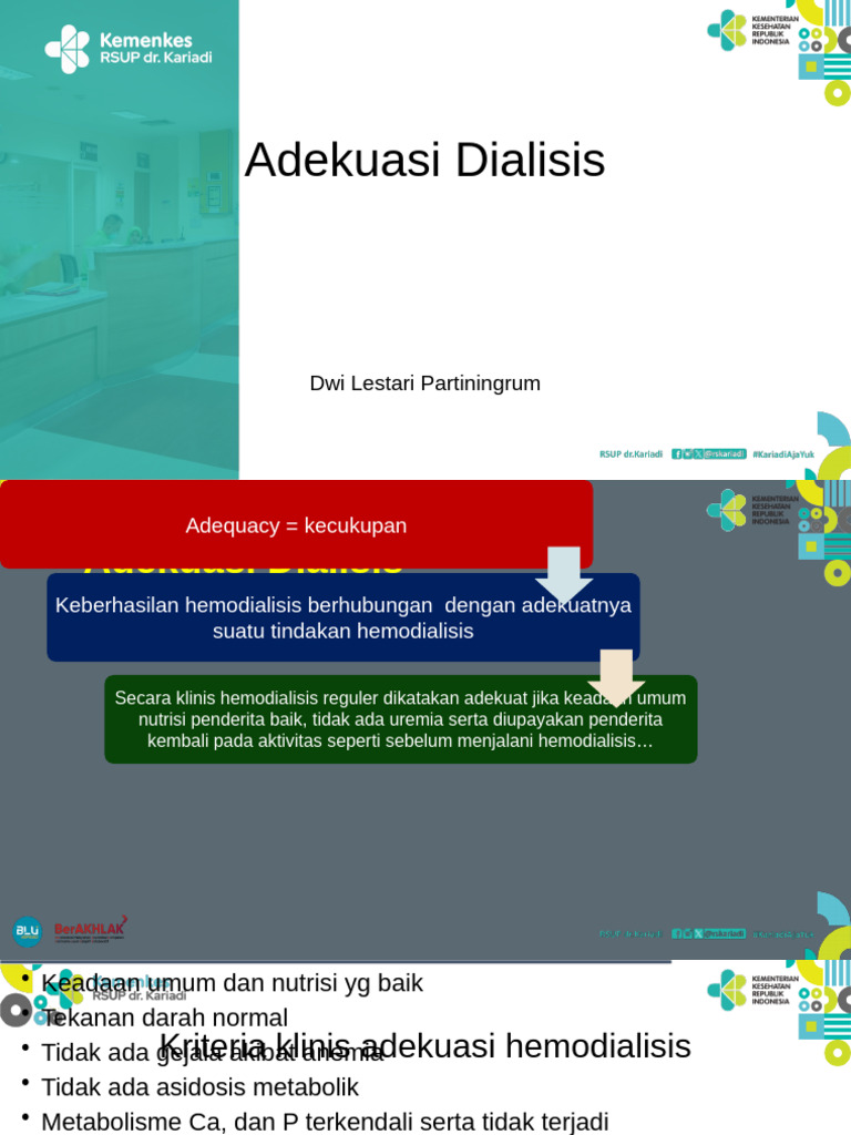 Adekuasi HD Dr. Dwi Lestari, SP - PD, KGH | PDF | Clinical Medicine | Medical Specialties