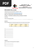 Life Science Evolution Memo | PDF