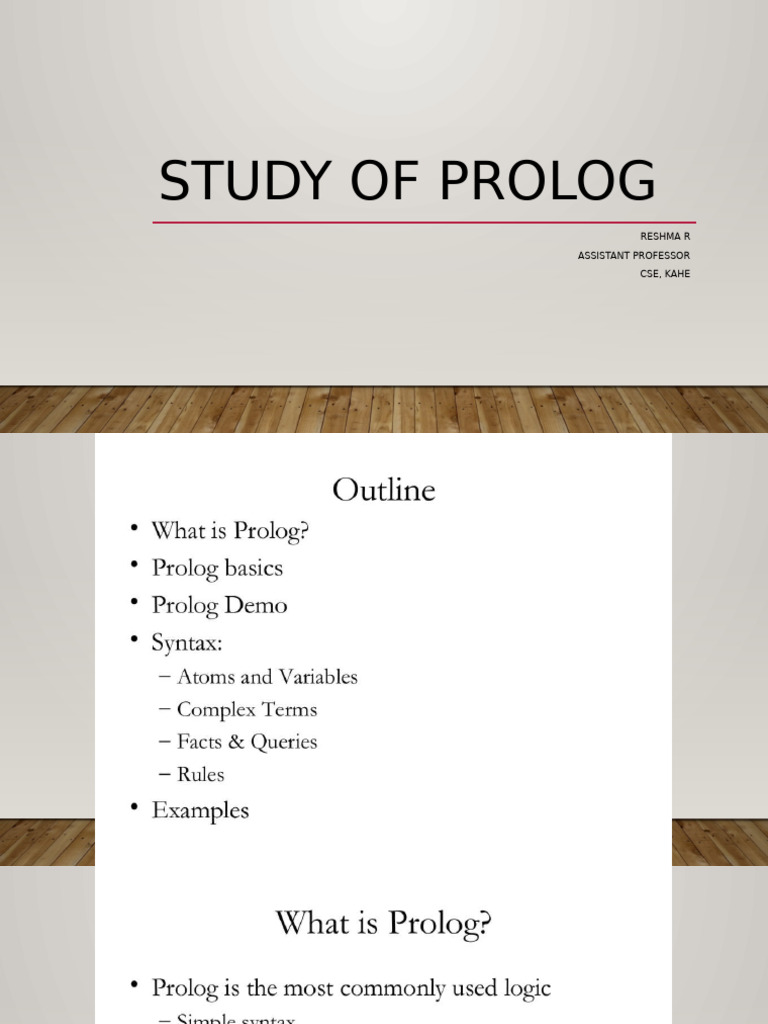 Study of Prolog | PDF