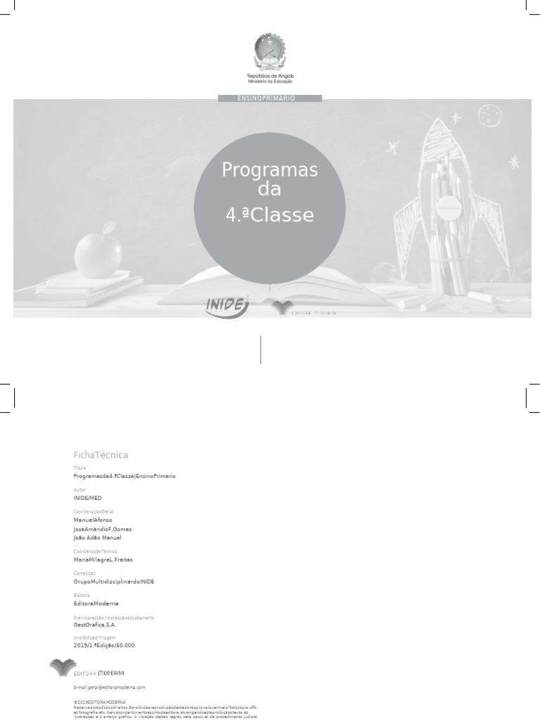 Programas Da 4 Classe | PDF | Abstract (resumo) | Aprendizado