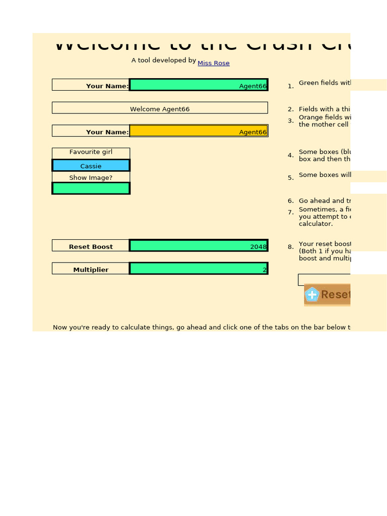 Crush Crush Calculator - Sao Chép | PDF | Hamburgers | Magician (Fantasy)