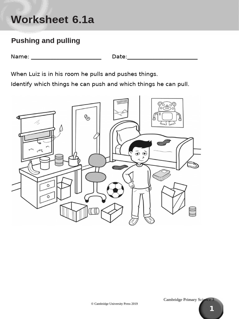 Worksheet - 6 - 1a - Pushing and Pulling | PDF