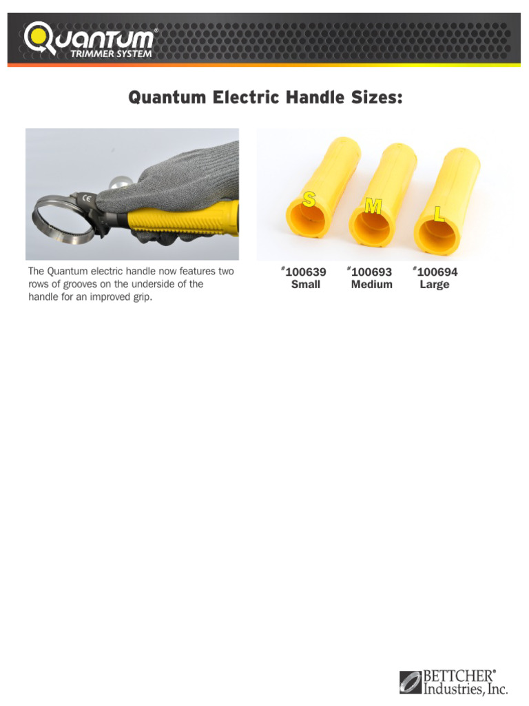 Quantum Handle Sizes E | PDF