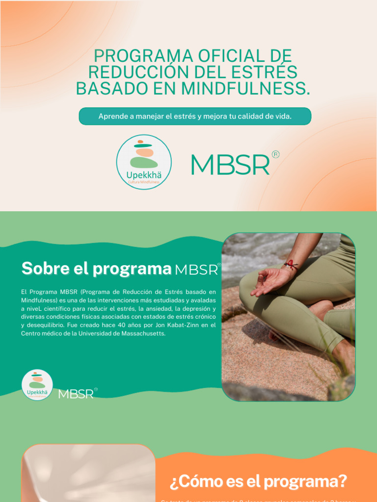 Sobre El Programa MBSR | PDF | Atención plena | Estrés (biología)