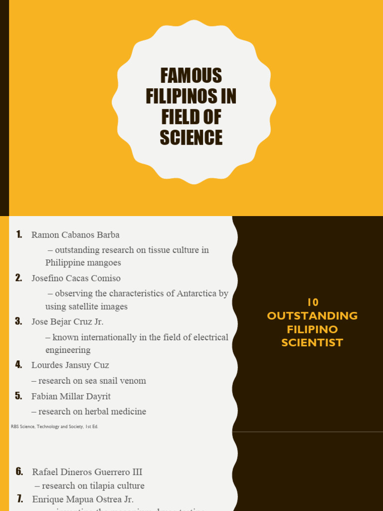 Top 10 Filipino Scientists and Contributions | PDF | Science