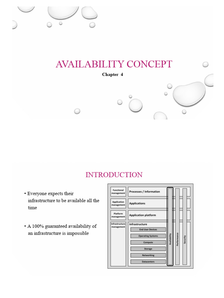 Availability Concepts | PDF | Disaster Recovery | Backup