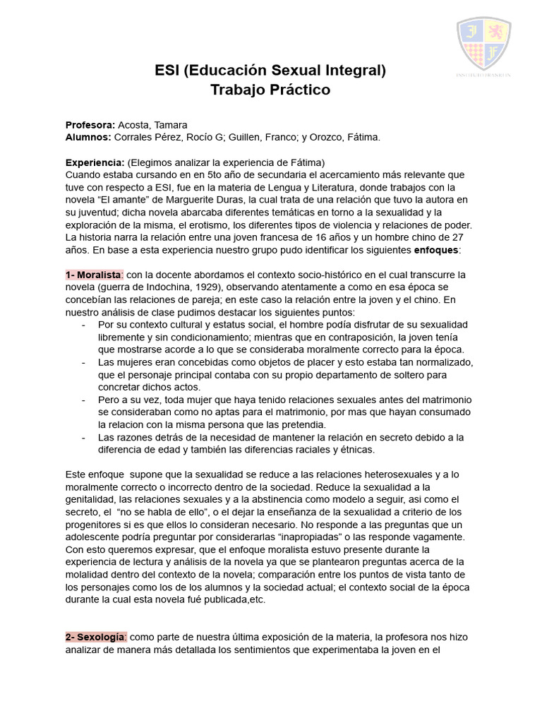 Enfoques de La ESI | PDF | Género | Estudios de género