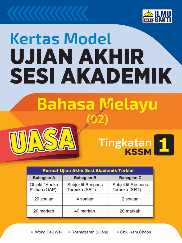 Uasa BM Model Test Paper T1 (Contoh) | PDF