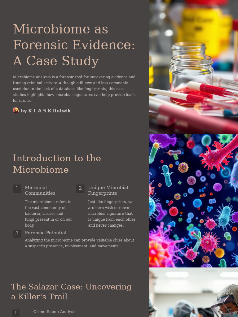 Microbiome As Forensic Evidence A Case Study | PDF | Forensic Science ...