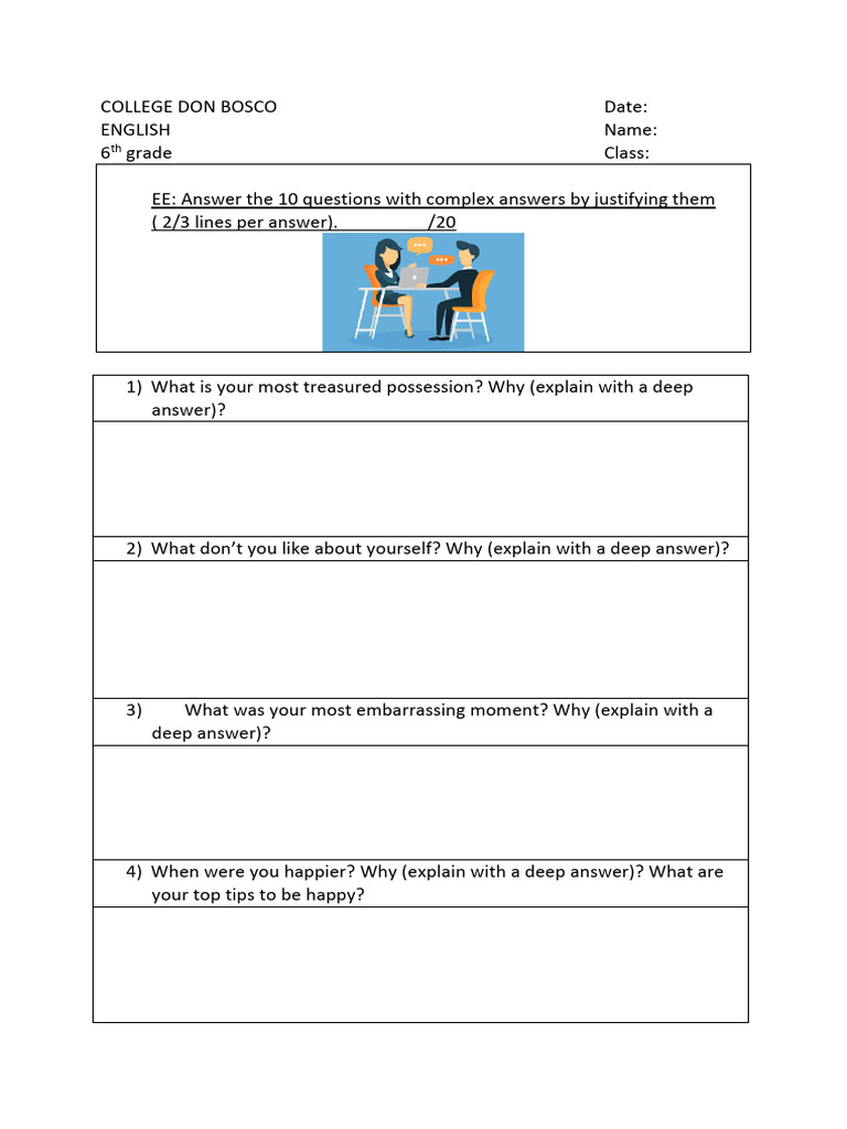 EE 6 Interview Questions | PDF | Sports & Recreation | Foreign Language ...
